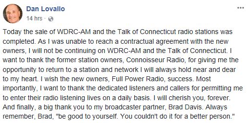 Dan Lovallo Leaving WDRC - The Laurel | "Fostering cooperation among ...
